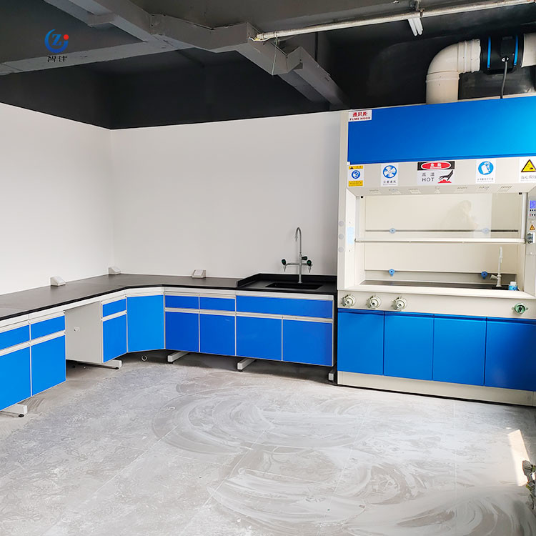 Phenolic Resin Steel Fume Hood Table Top Low Noise For Laboratory
